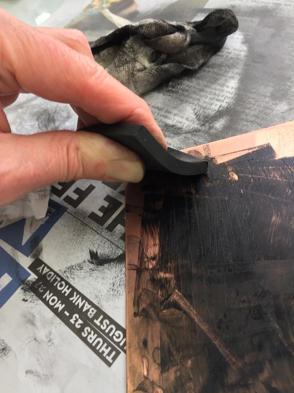 The chine collé process – Jane Sketching