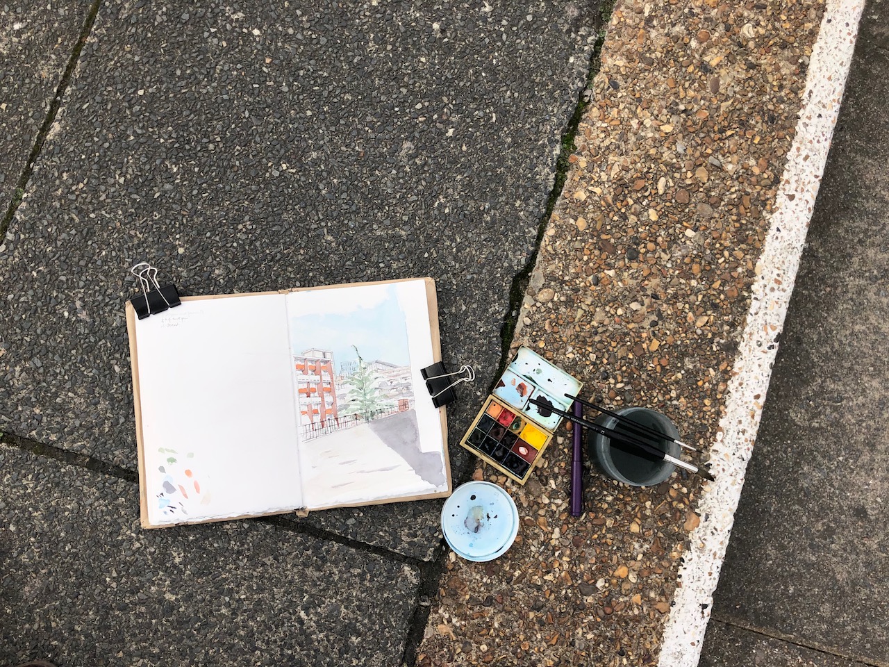 Basterfield House, Golden Lane Estate – Jane Sketching