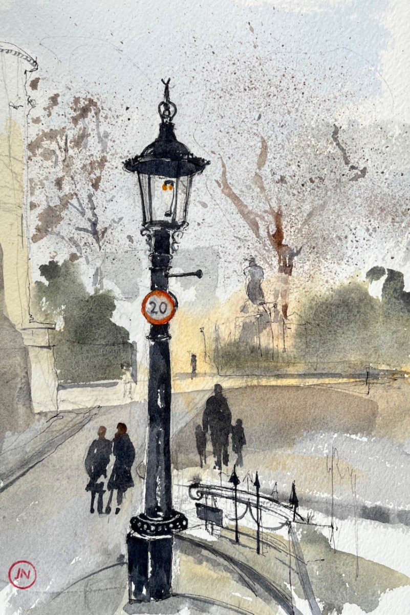 Carting Lane Sewer Gas Destructor Lamp, London WC2 – Jane Sketching