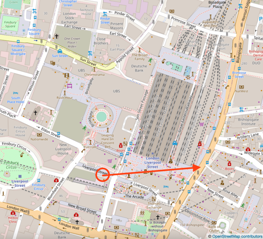 London Liverpool Street, EC2 – Jane Sketching