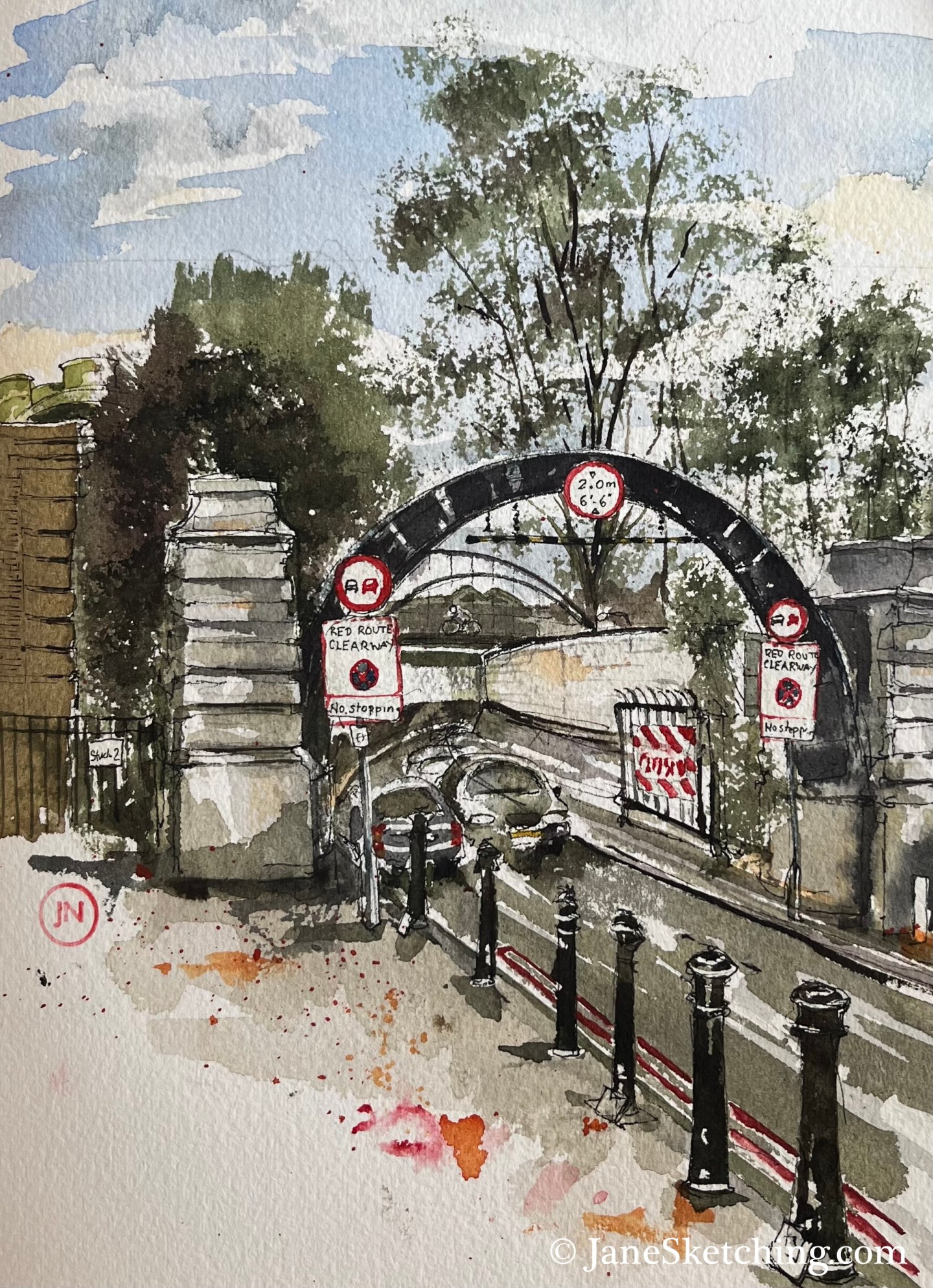 Rotherhithe Tunnel North Entrance, London E14 – Jane Sketching